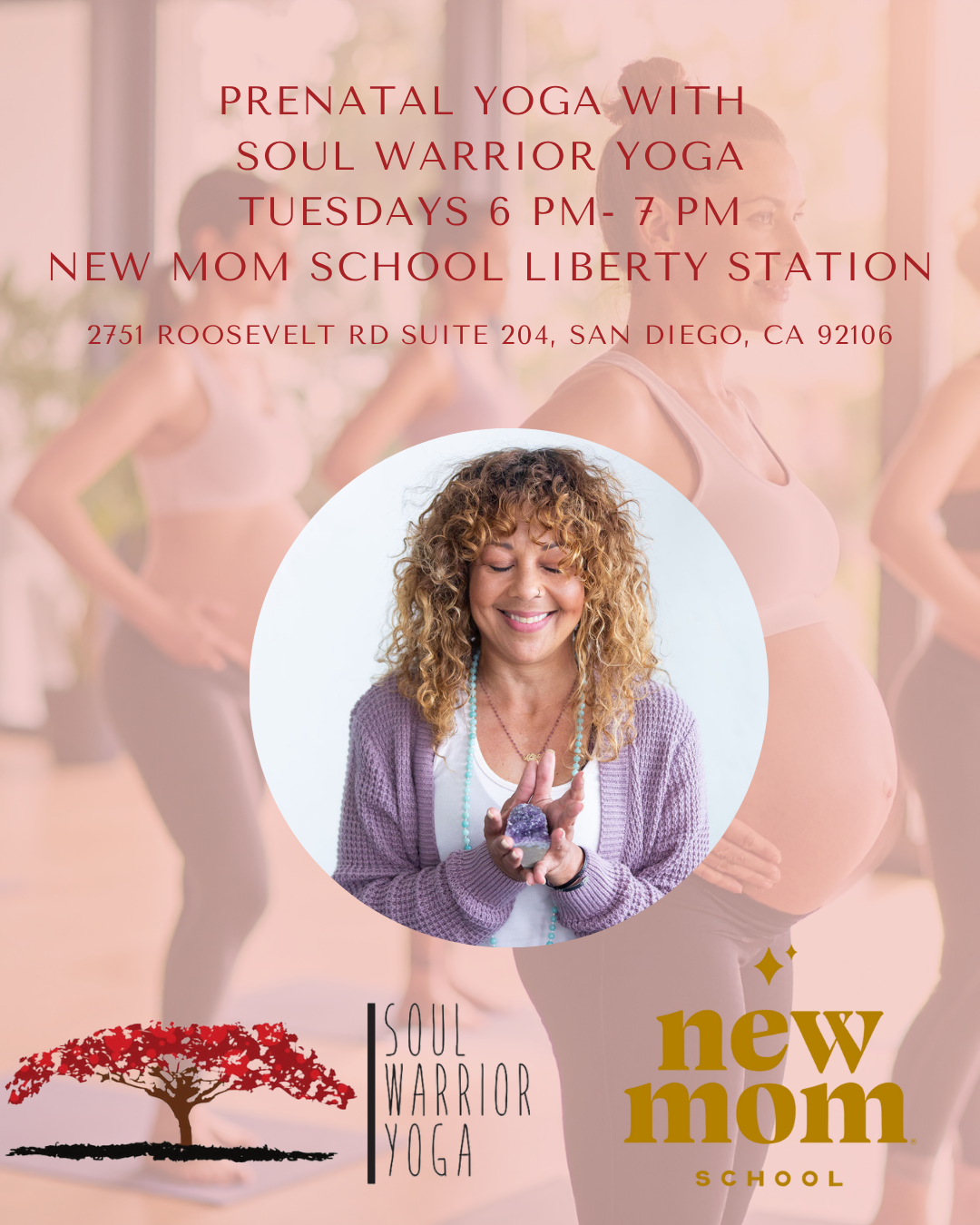 Pre-Natal Yoga at New Mom School - San Diego Mamas